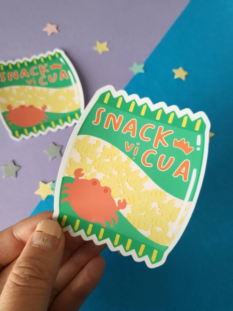 Snack Vi Cua Sticker | Vietnamese Crab Chips Snack Sticker | Asian ...