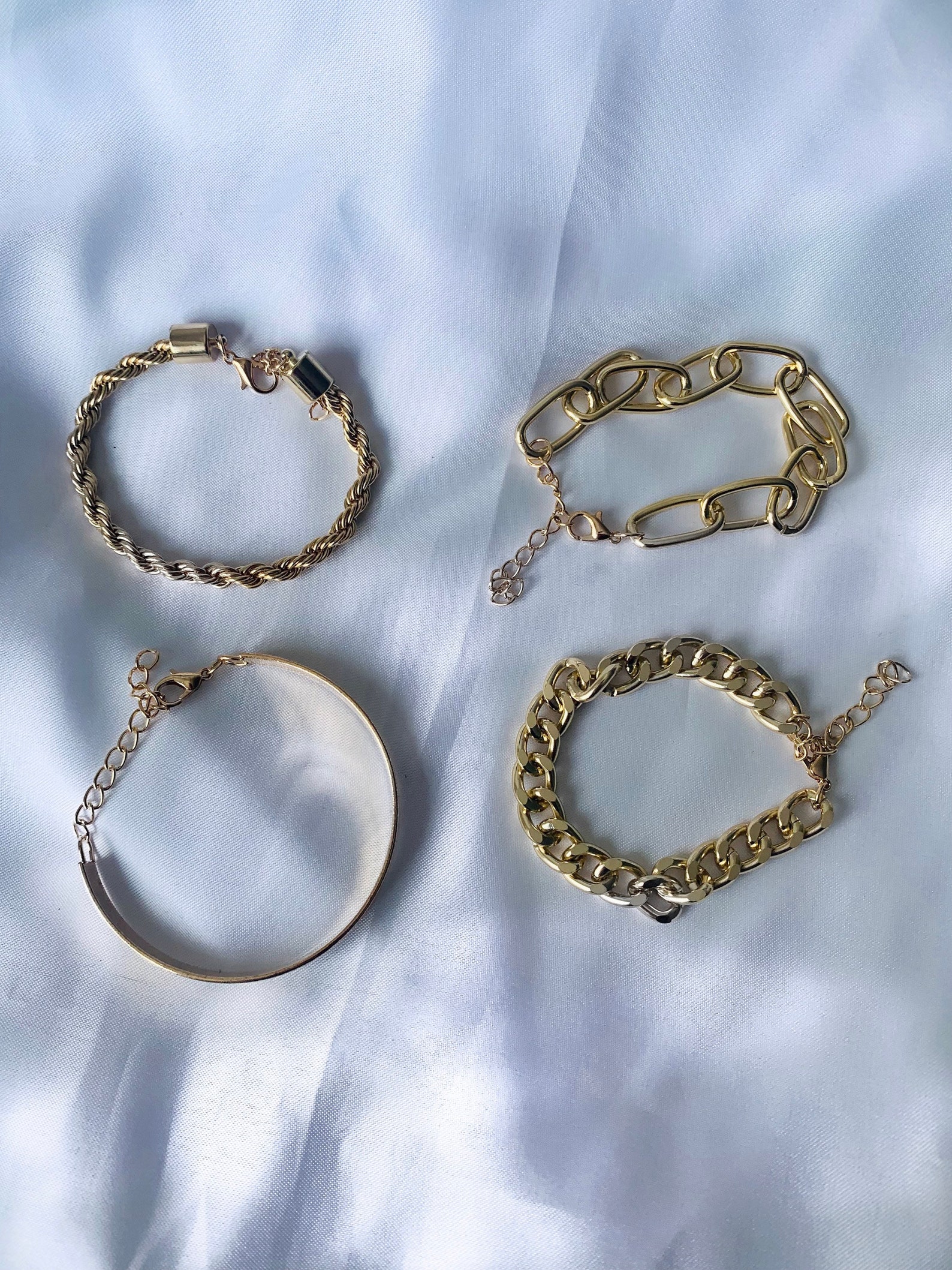 4pcs Stacking Multi-layered Bracelet Set - Etsy UK