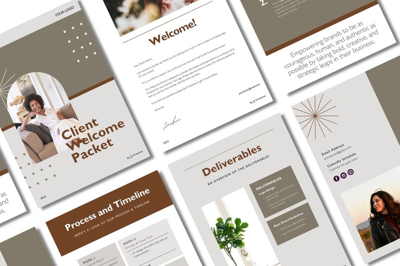 Client Welcome Guide | Client Welcome Packet Template | Editable Canva ...