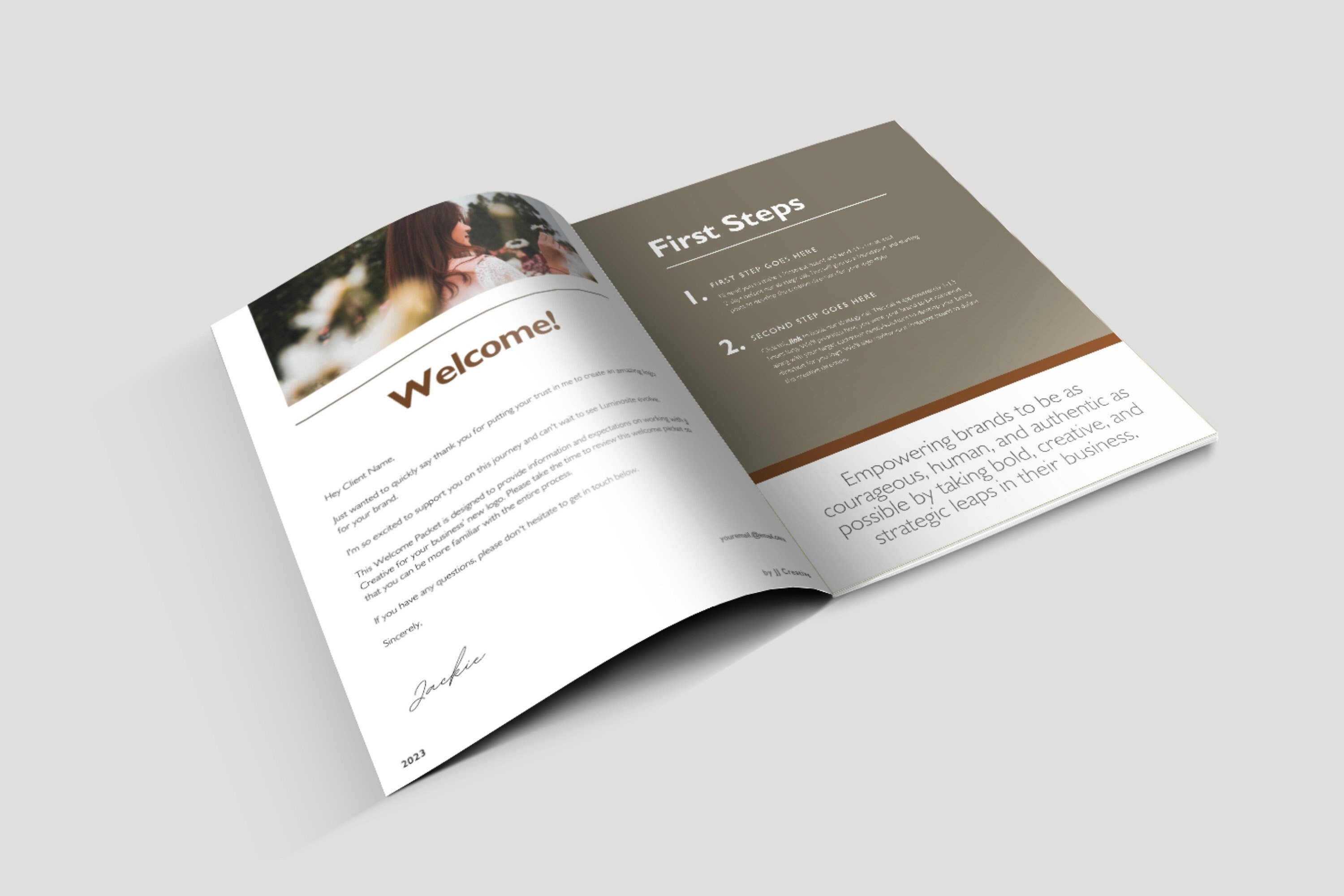 Client Welcome Guide | Client Welcome Packet Template | Editable Canva ...
