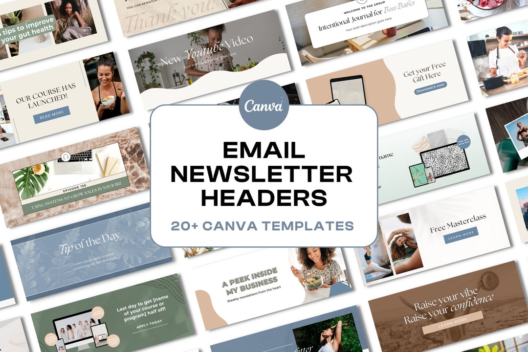 Email Header Mailchimp | Email Template Coaches | Canva Template ...