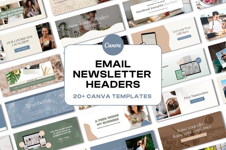 Email Header Mailchimp | Email Template Coaches | Canva Template ...