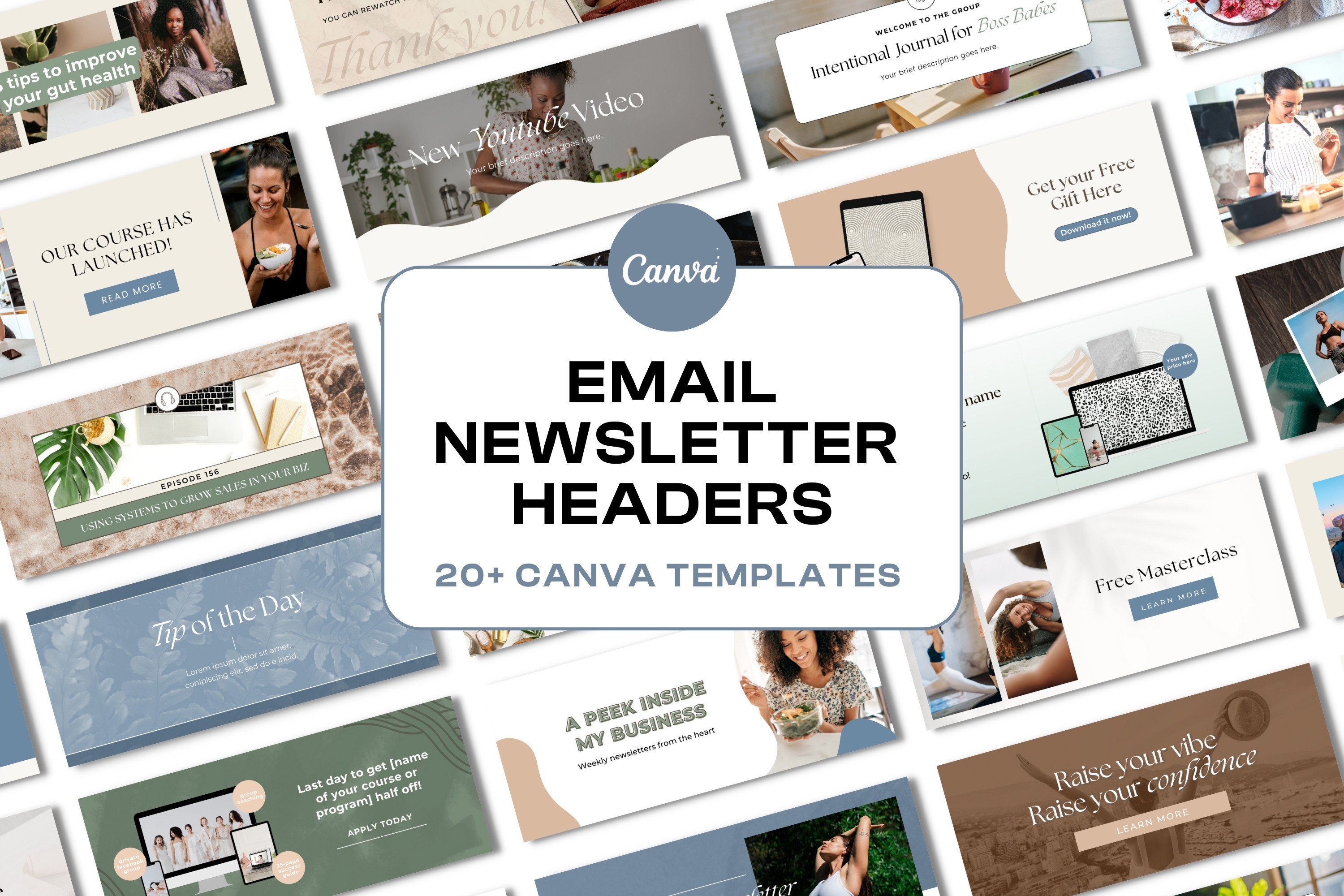 Email Header Mailchimp | Email Template Coaches | Canva Template ...