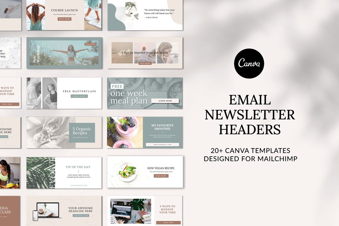 Mailchimp Email Header Templates | Email Newsletter Header | Instant ...