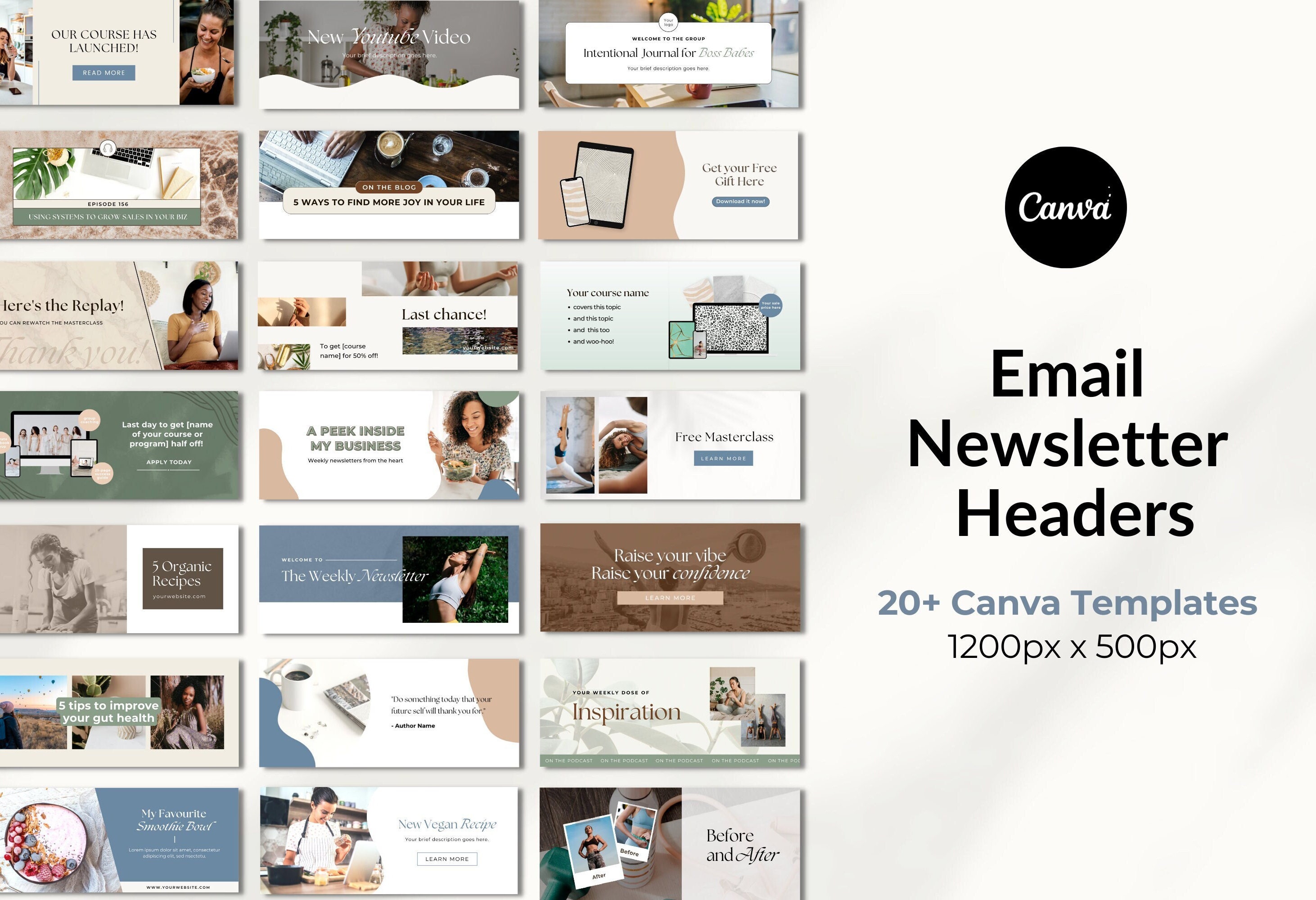 Email Header Mailchimp | Email Template Coaches | Canva Template ...