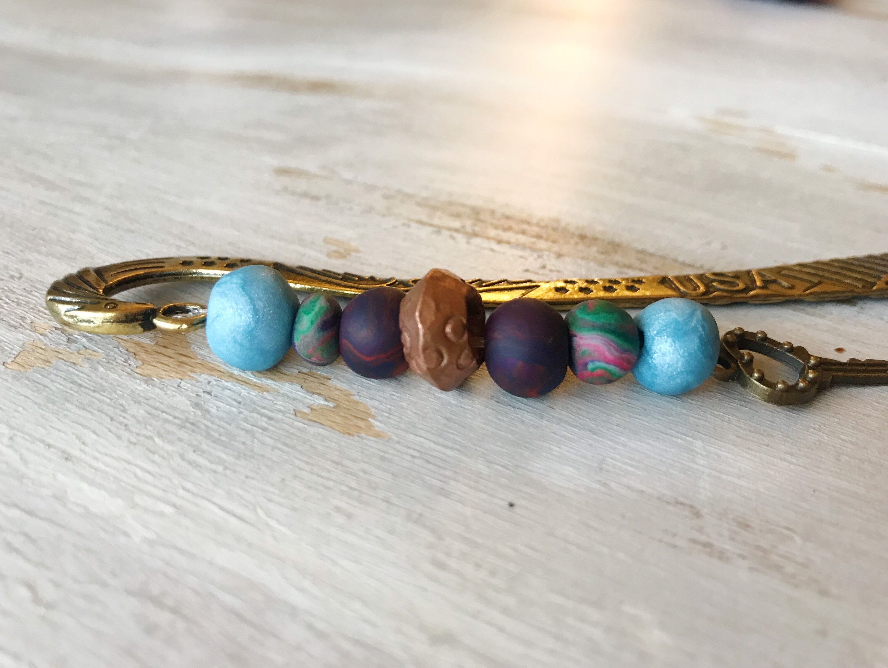 USA Beaded Bookmark Hook — A TBS of Spice - Handcrafted Clay Creations