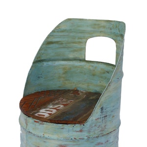 Roatan Industrial Bar Chair, Bar Stool, Oil Drum, Barrel Chair, Bar ...
