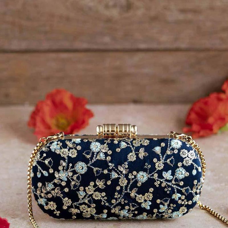 Navy Blue Clutch - Etsy