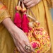 Alanna Mustard Potli, Haldi Bags, Embroidered Handbag, Diwali Party ...