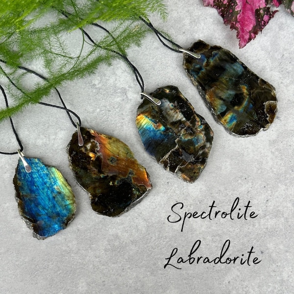 Spectrolite Pendant - Etsy