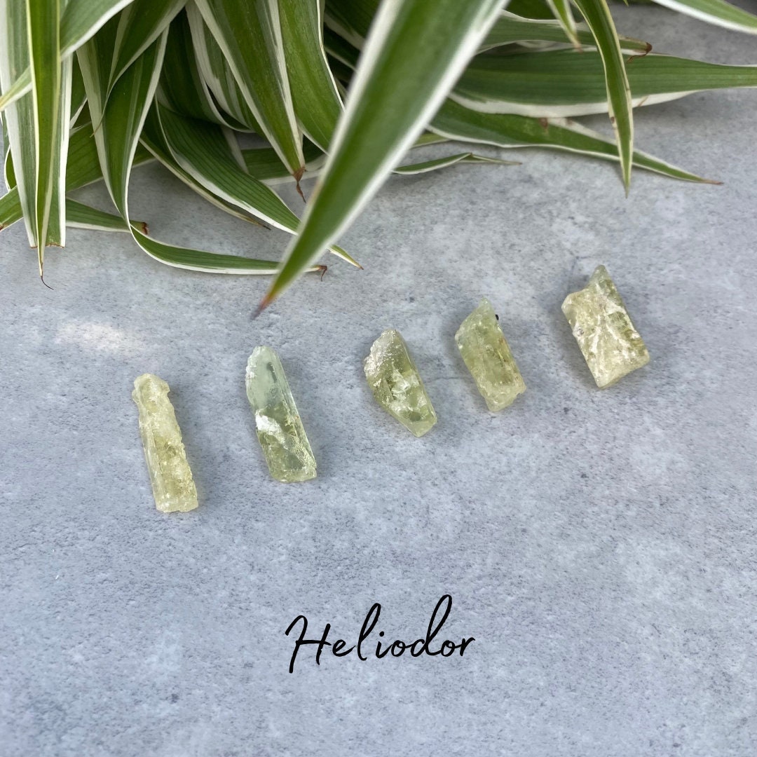 Heliodor Raw Crystal Natural Rough Gemstone - Etsy