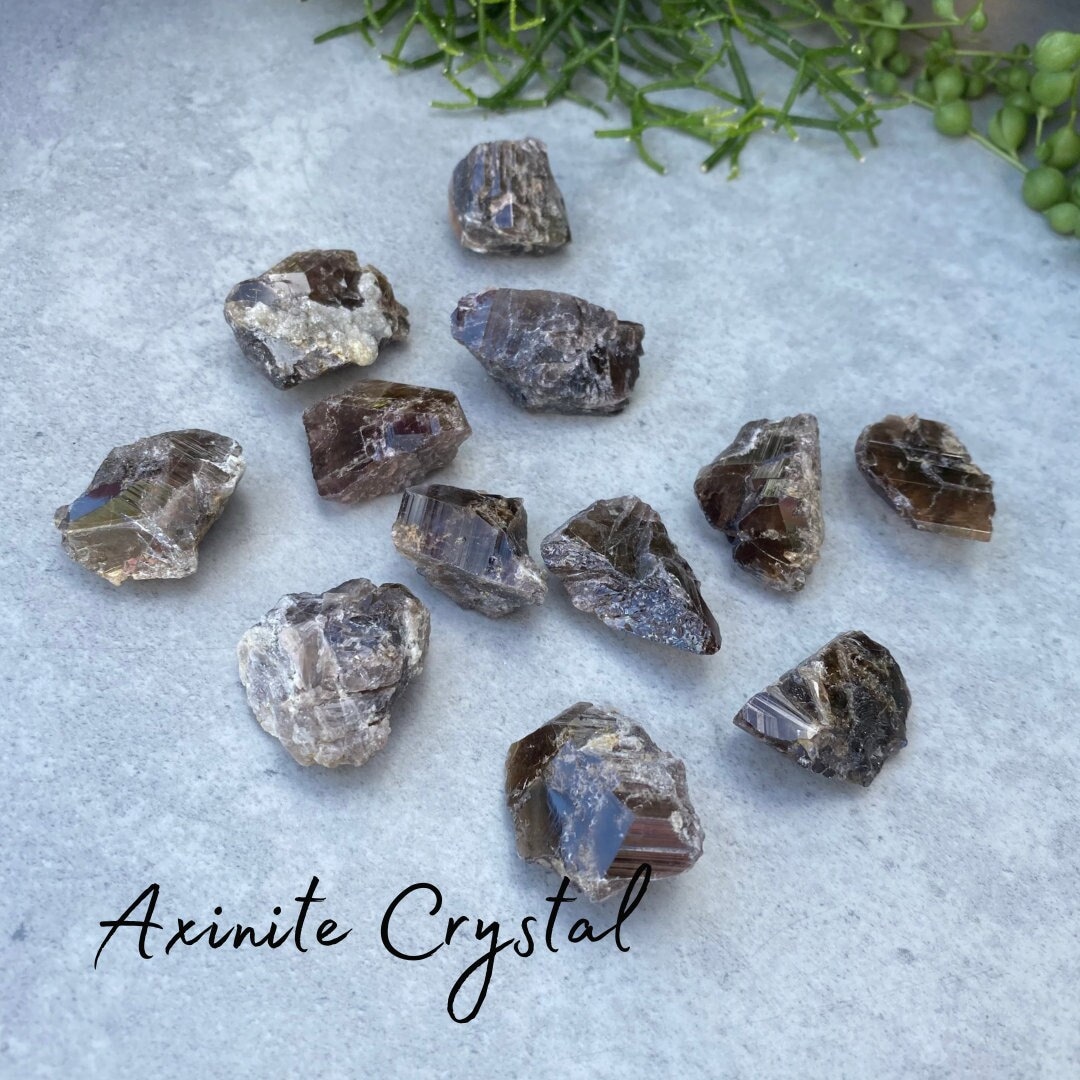 Axinite Raw Crystal - Natural Rough Gemstone - Etsy