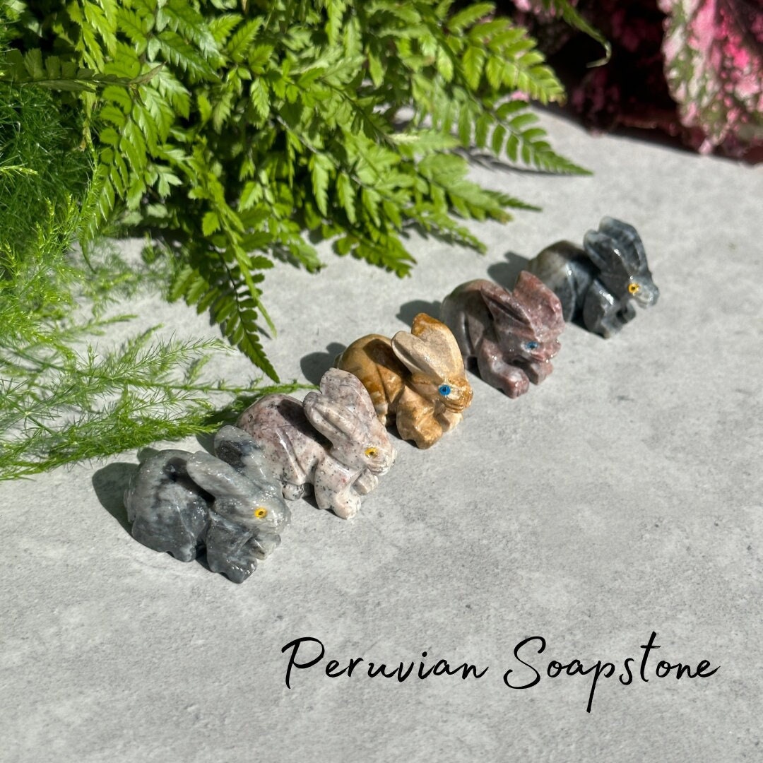 Peruvian Soapstone Rabbit Bunny Spirit Animal Hand Carved - Etsy