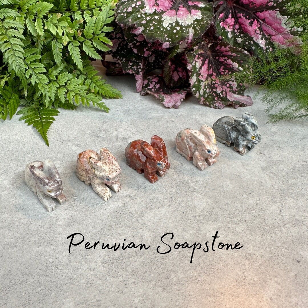 Peruvian Soapstone Rabbit - Bunny - Spirit Animal - Hand Carved - Etsy