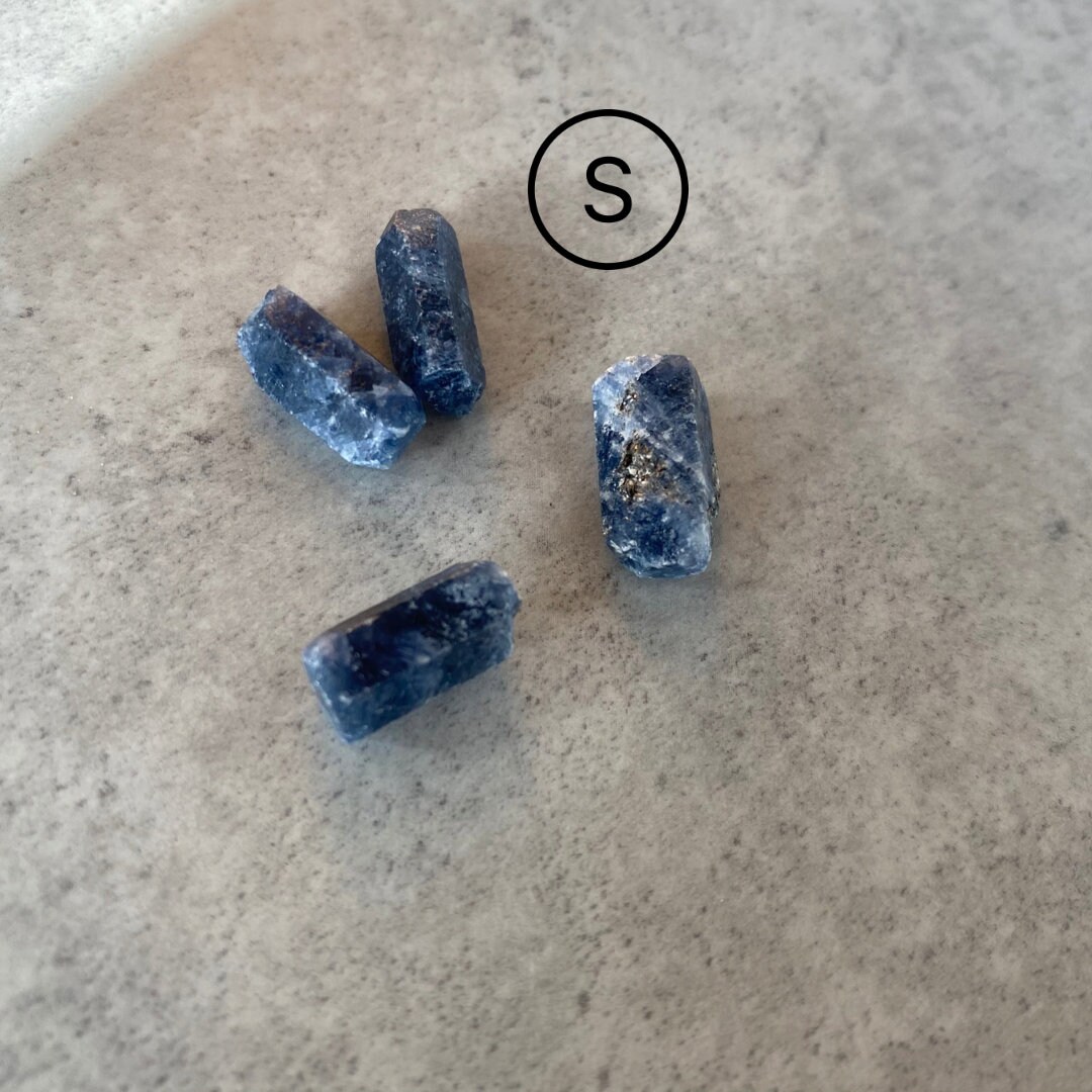 Blue Sapphire Raw Natural Hexagon Crystal Choose Size - Etsy