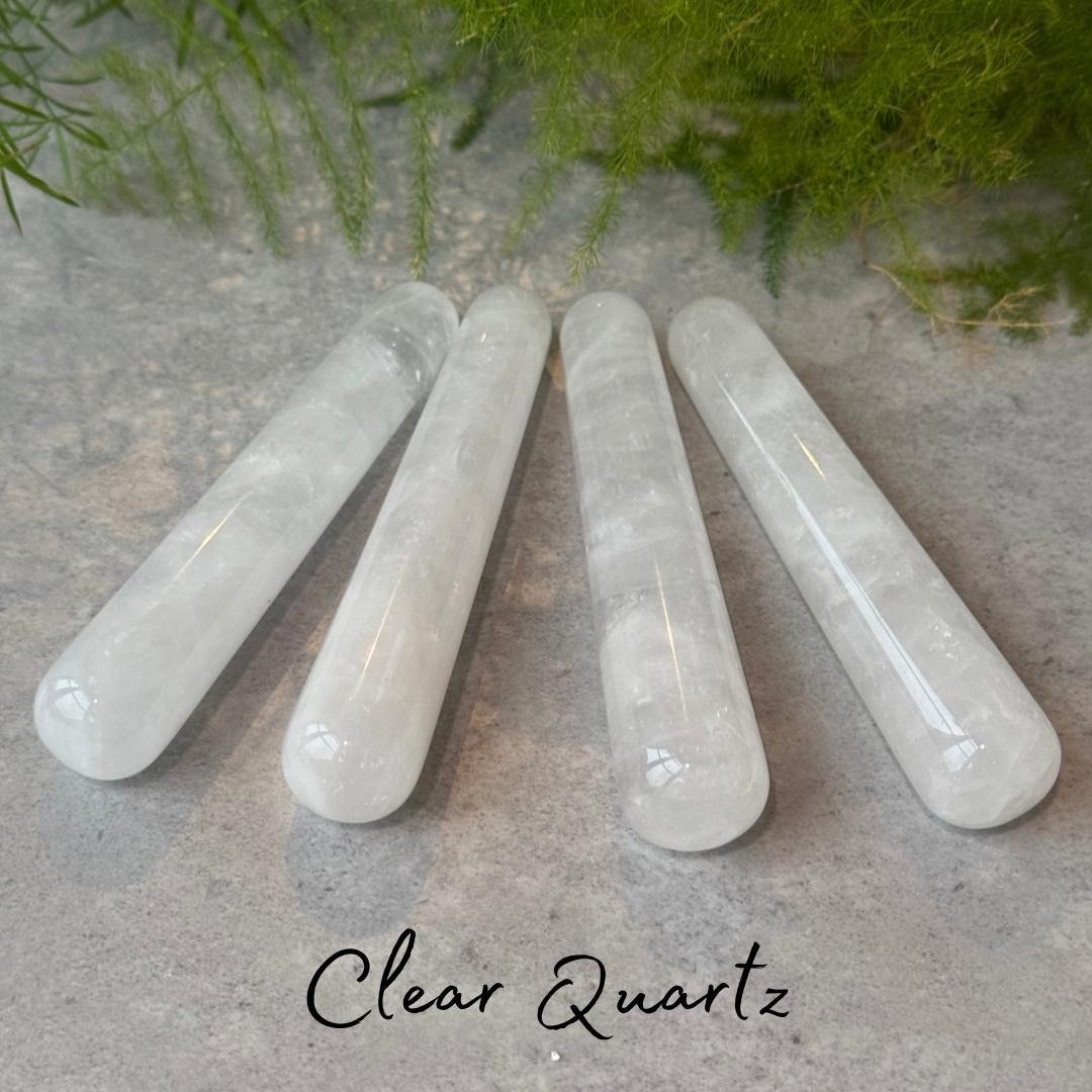 Clear Quartz Massage Wand - Gemstone Wellbeing Tool - Crystal - Etsy