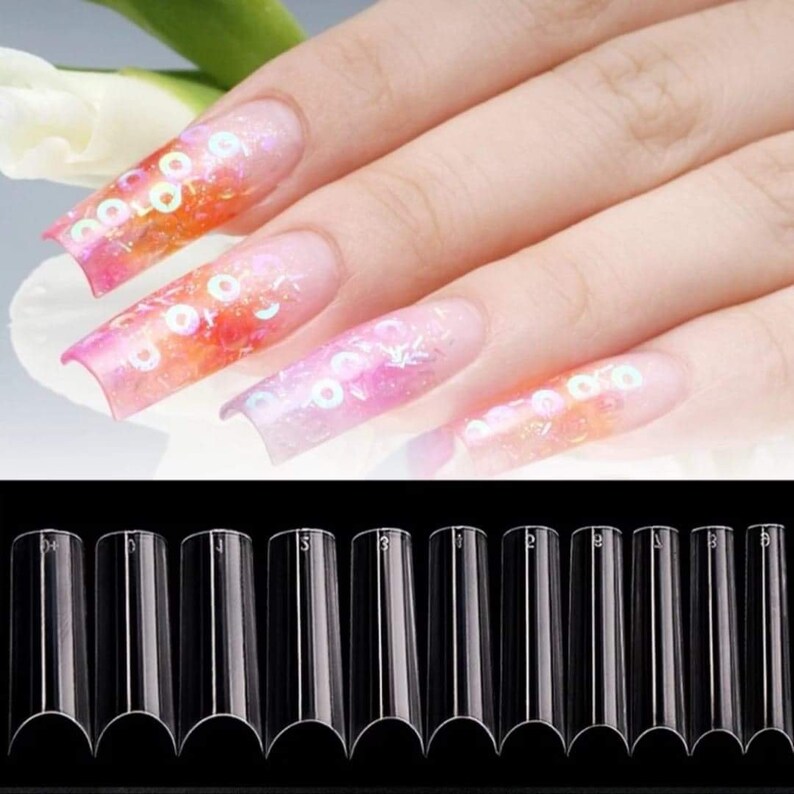 Nail Tips Curve C 100 Pieces - Etsy