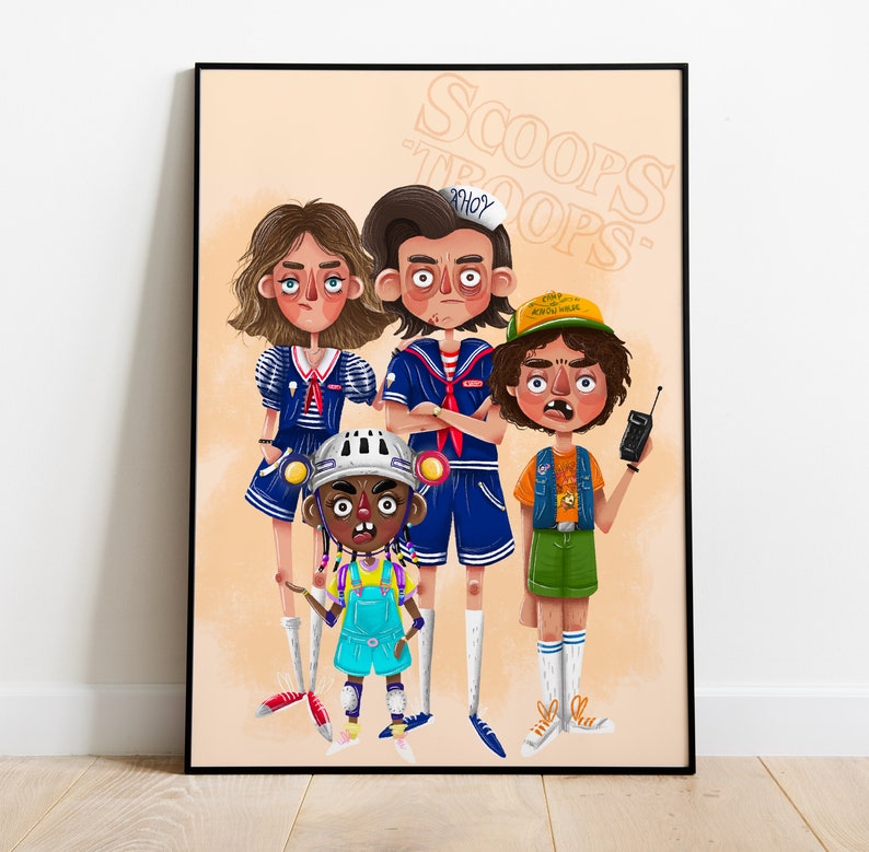 Stranger Things Poster Art Print / Graphic Design / - Etsy