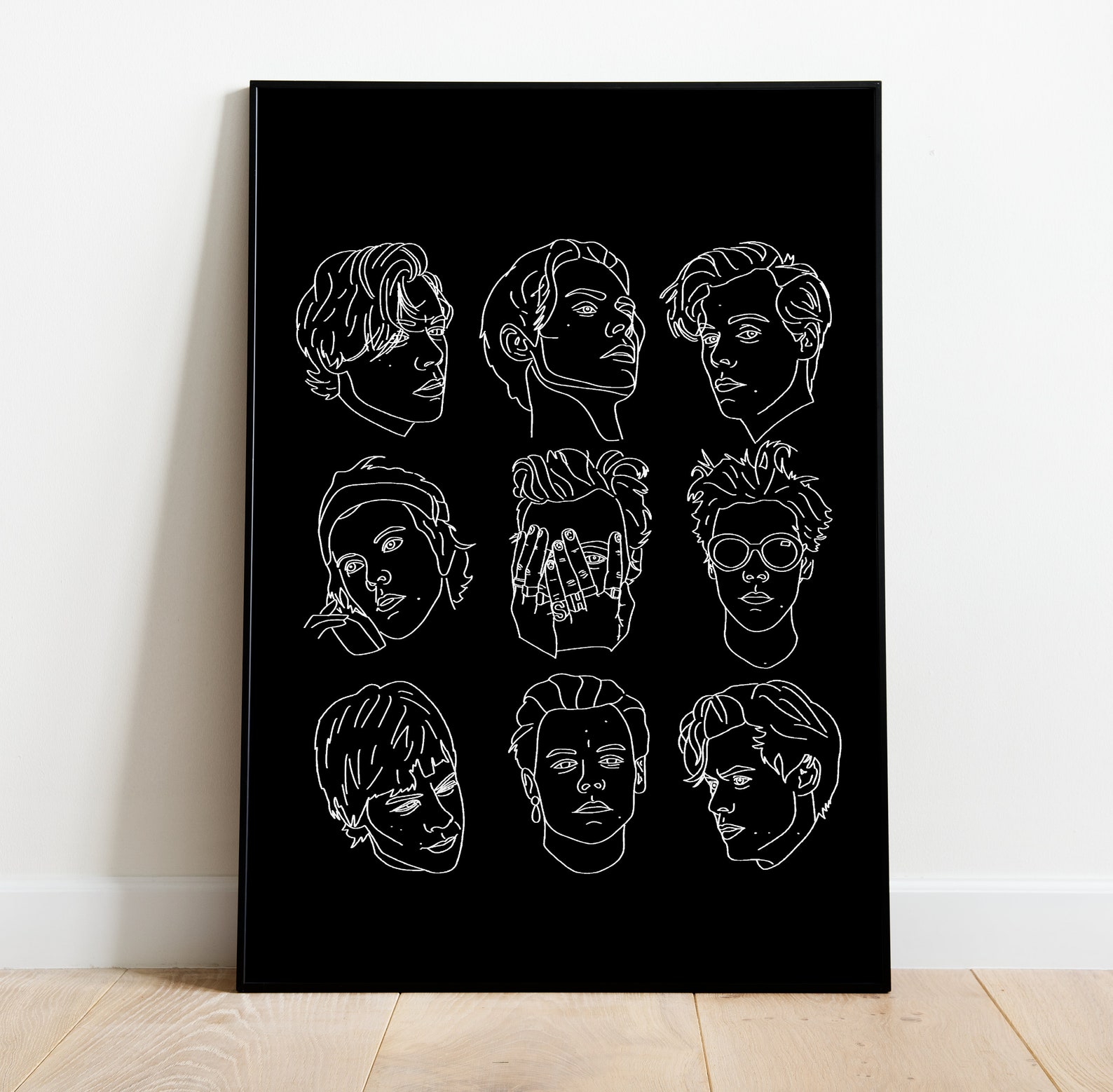 Harry Styles Silhouette Art Print /fashion/ Graphic Design ...