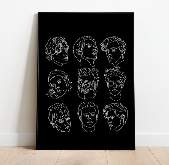 Harry Styles Silhouette Art Print /fashion/ Graphic Design / - Etsy