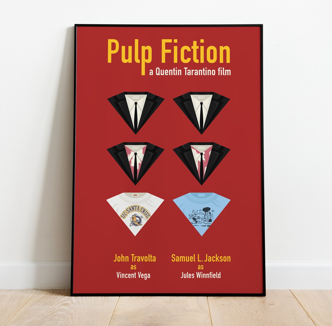 Pulp Fiction Poster Art Print / Graphic Design / Illustration / Movie ...