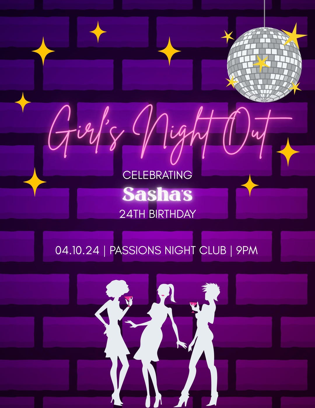 Editable Digital Birthday Party Invitation, Digital Download, Birthday ...