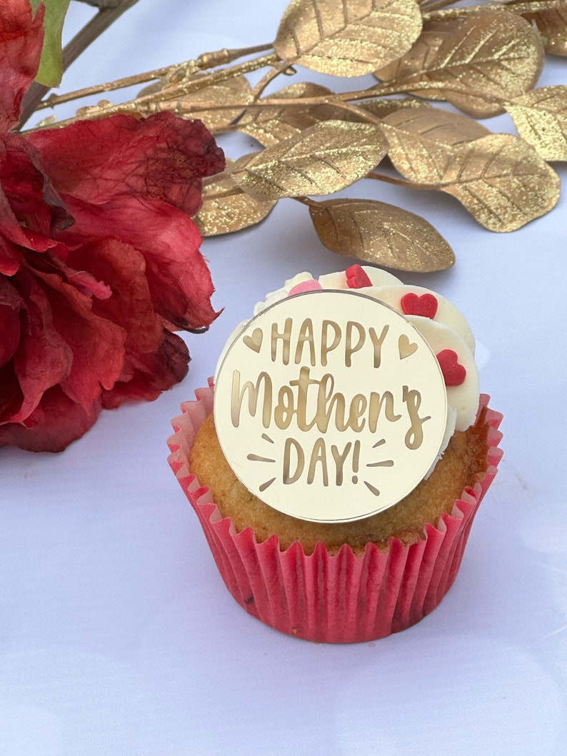 Acrylic Mum Cake Cupcake Disc Topper. Mothers Day Acrylic - Etsy