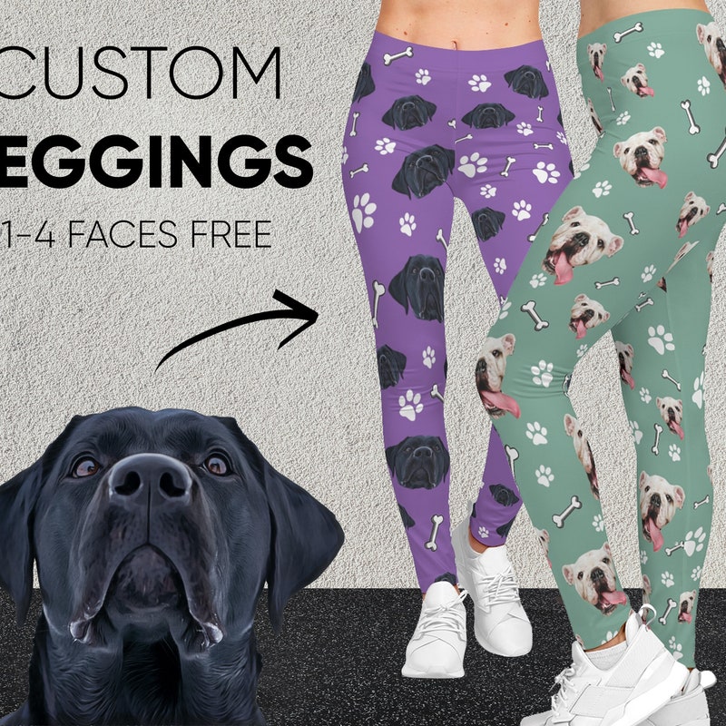 Pets Photo on Leggings - Etsy