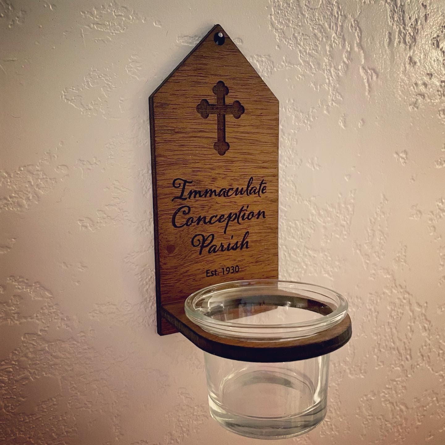 Holy Water Font / Catholic Water Font / Catholic Home Decor / - Etsy