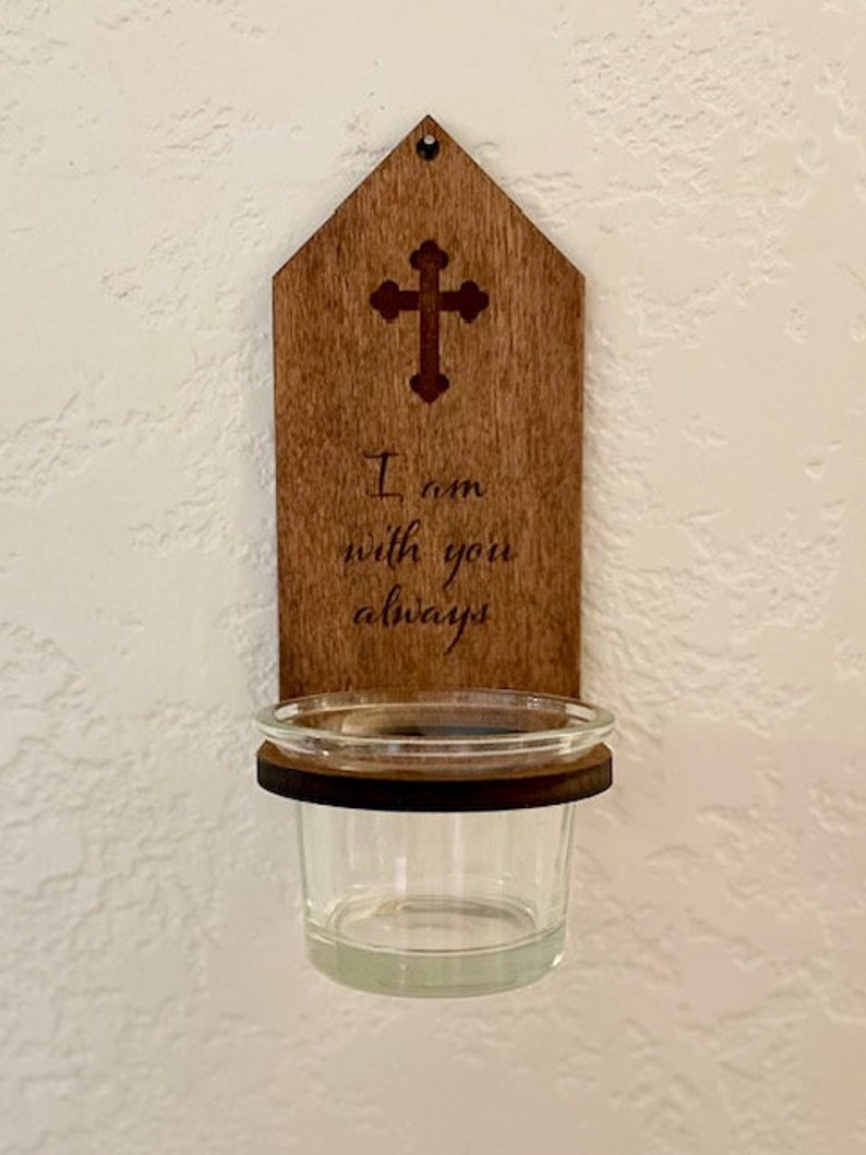 Holy Water Font / Catholic Water Font / Catholic Home Decor / - Etsy