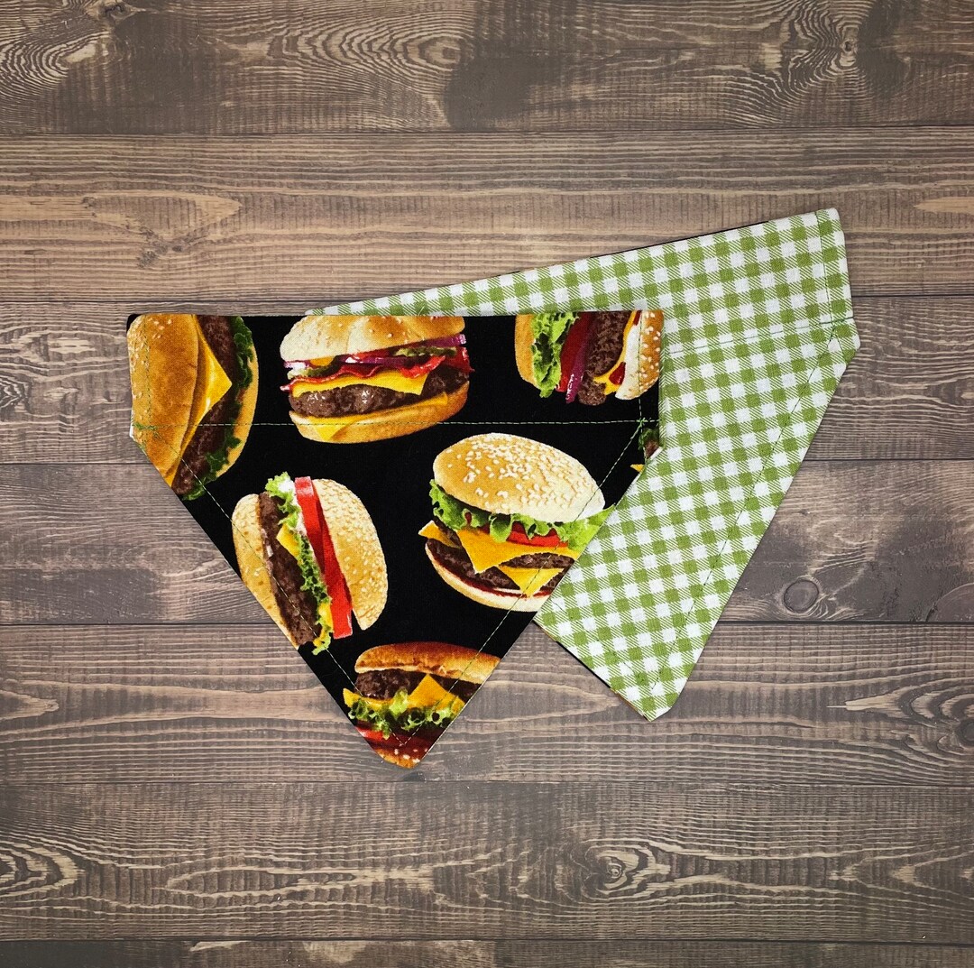 The cheeseburger Bandana - Etsy