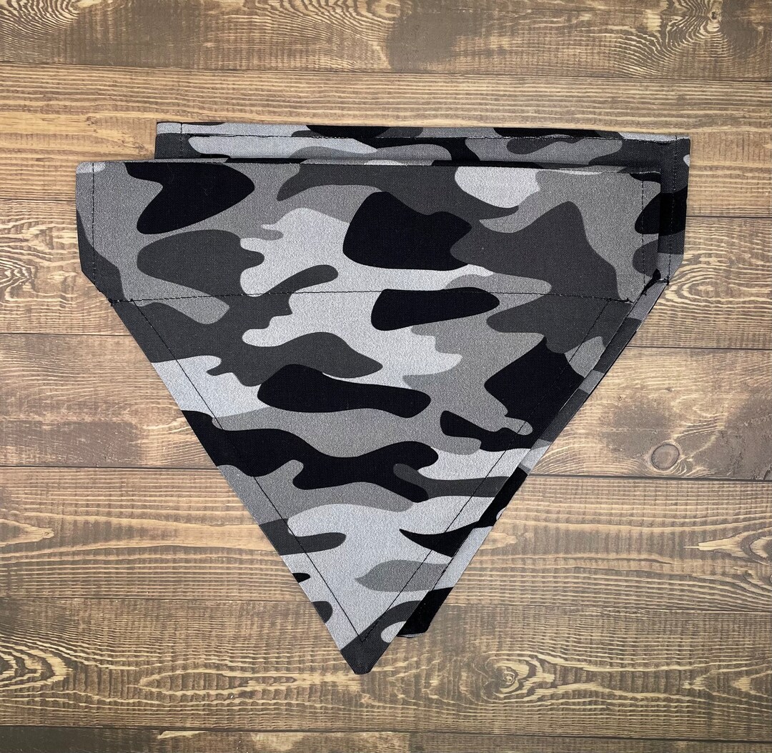 The "black and Gray Camo" Bandana - Etsy