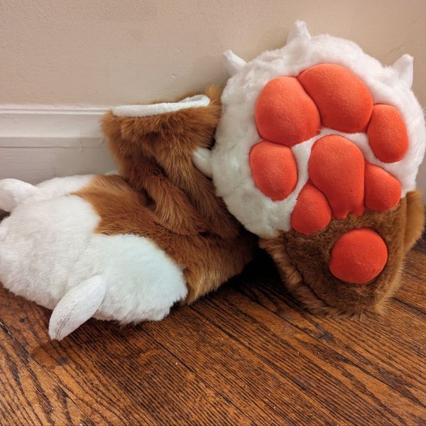 Furry Paws for the Feet - Etsy