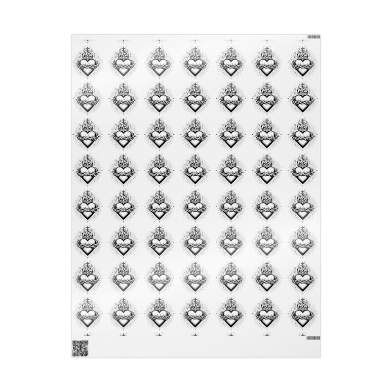 The Sacred Heart of Jesus Wrapping Paper Catholic Paper Catholic Images ...