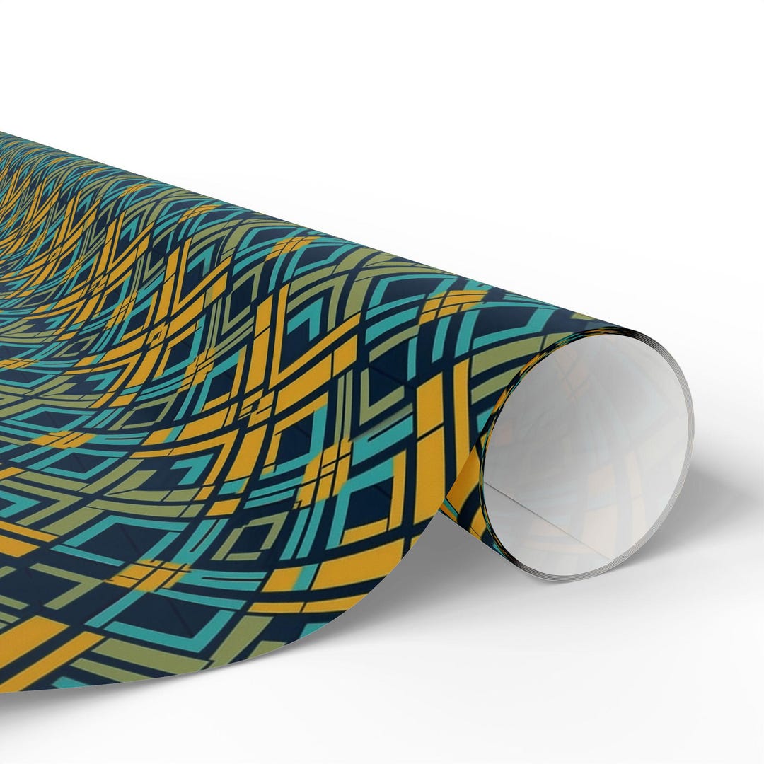 Teal and Yellow Modern Wrapping Paper Unisex Wrapping Paper Rams NFL ...
