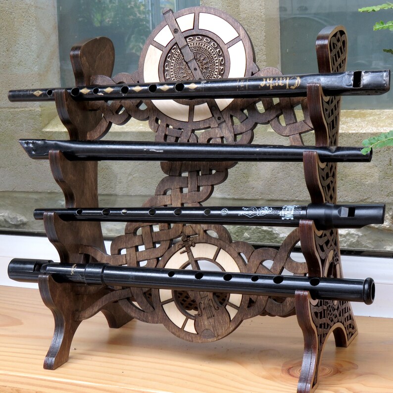 RUSTIC Wooden Rack for 4 Whistles or Flutes. - Etsy UK