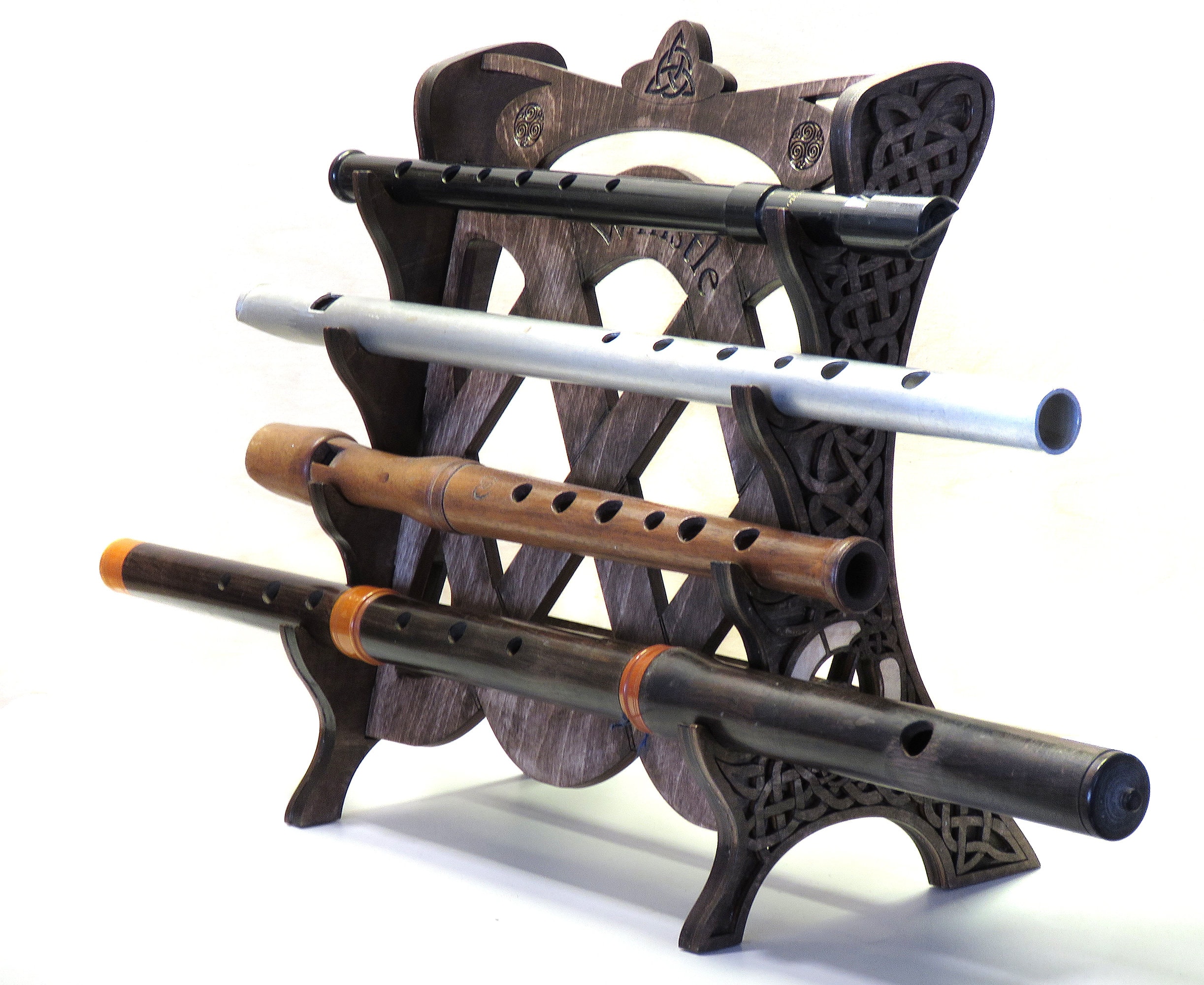 Rustic Celtic Whistle or Flute Rack - Etsy UK