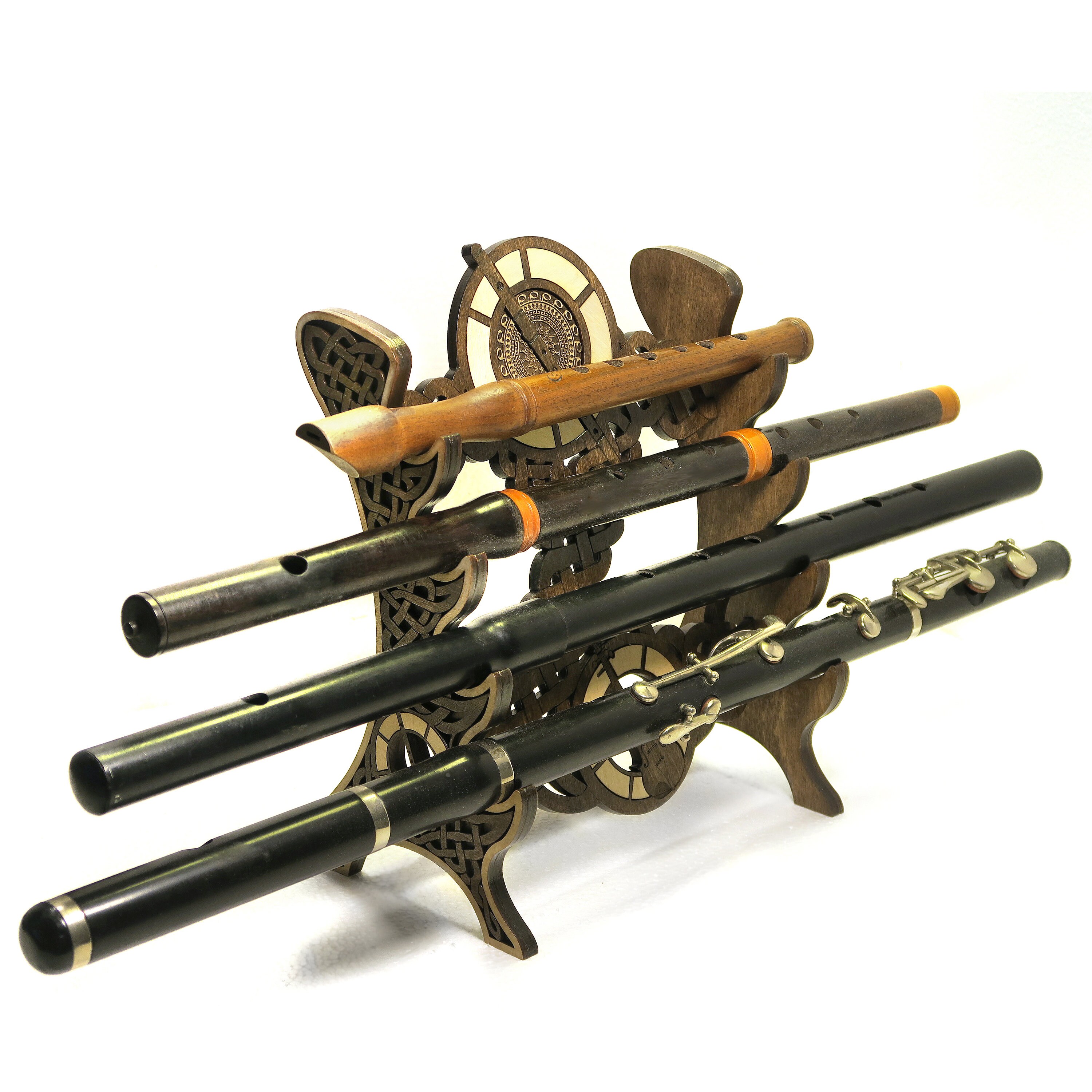 RUSTIC Wooden Rack for 4 Whistles or Flutes. - Etsy UK