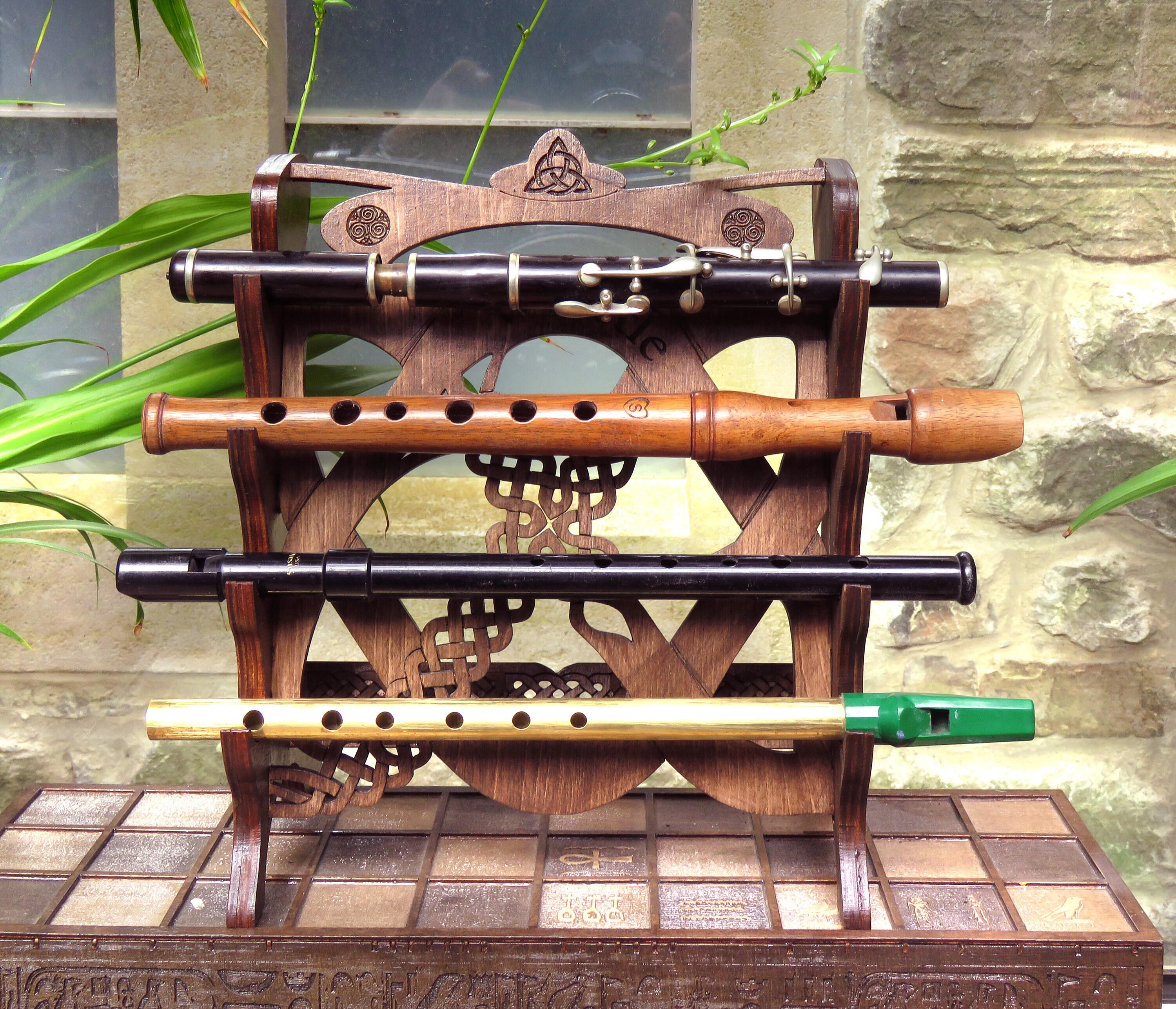 Rustic Celtic Whistle or Flute Rack - Etsy UK