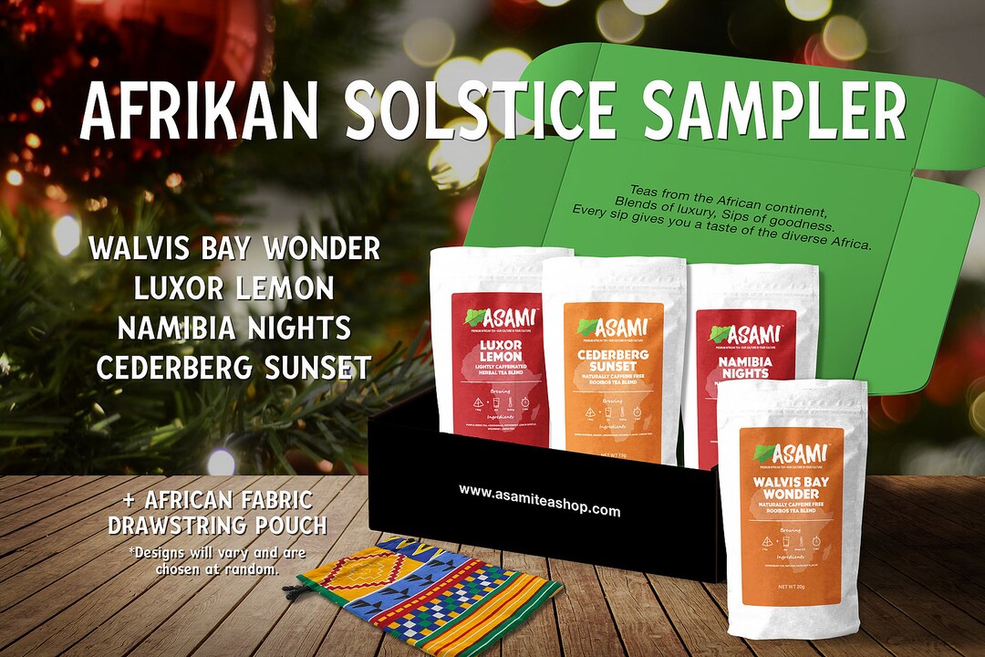 Set of 4 African Solstice Sampler Healthy Herbal Tea Gift Naturally ...