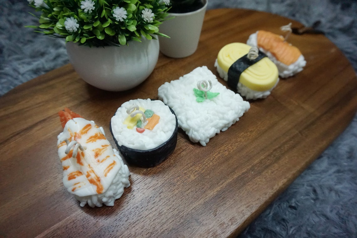 Set of Sushi Candles Scented Soy Wax Candle Japanese Rice - Etsy