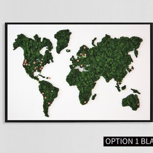 Personalized Moss World Map (places I've Been) - Etsy