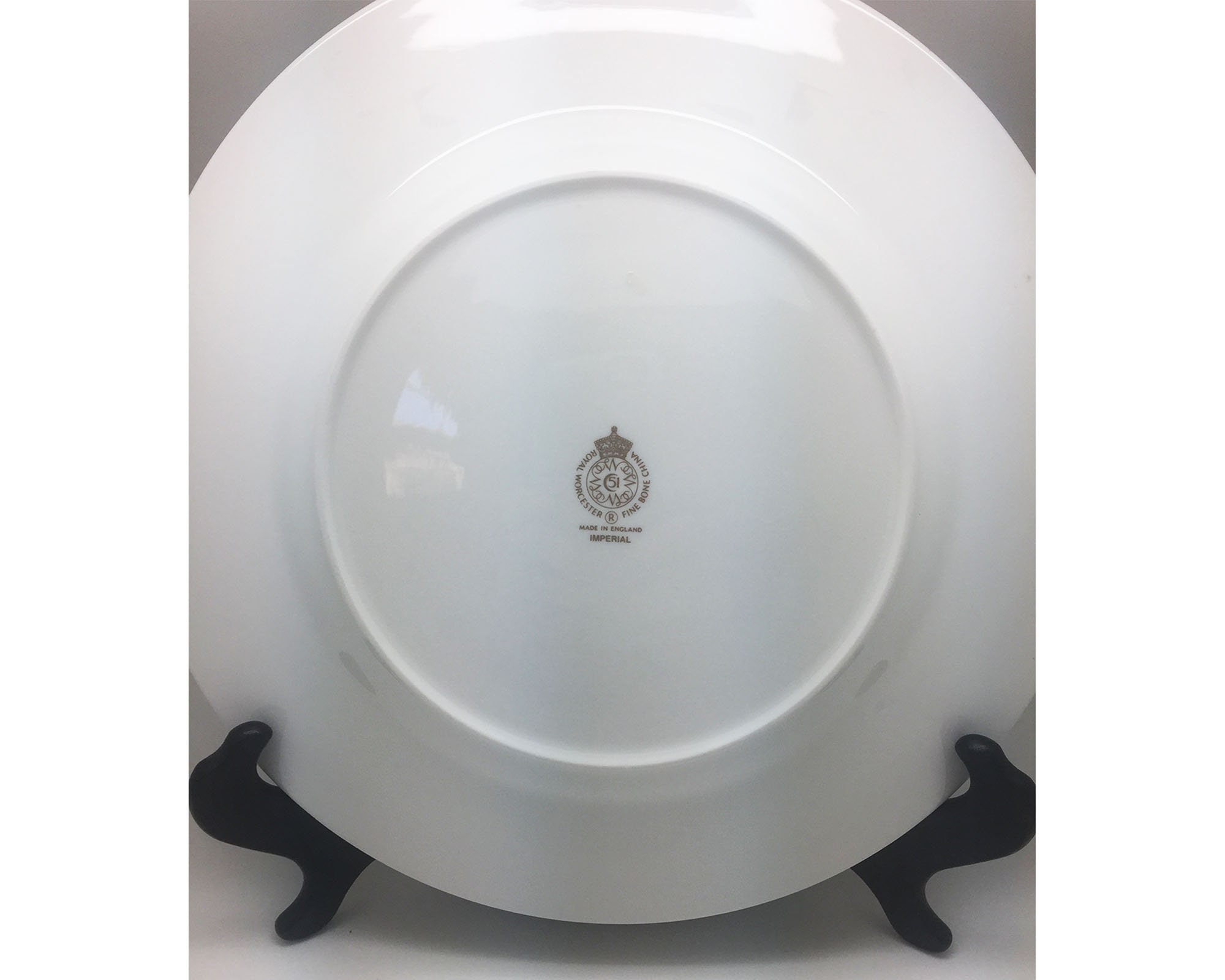 Vintage Royal Worcester “imperial Blue” Dinner Plate - Etsy