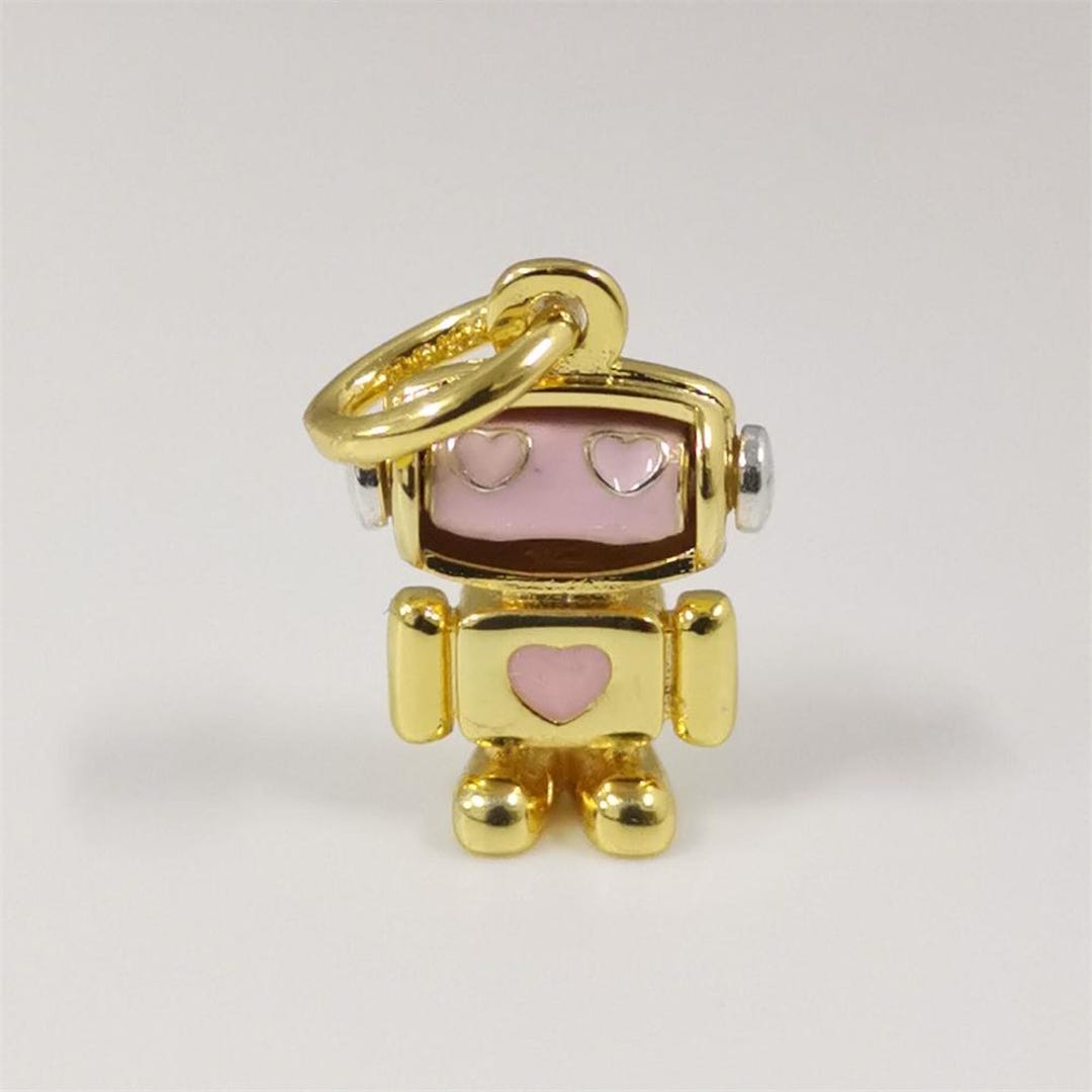 Pandora Spinnable Face Robot Dangle Charm - Etsy