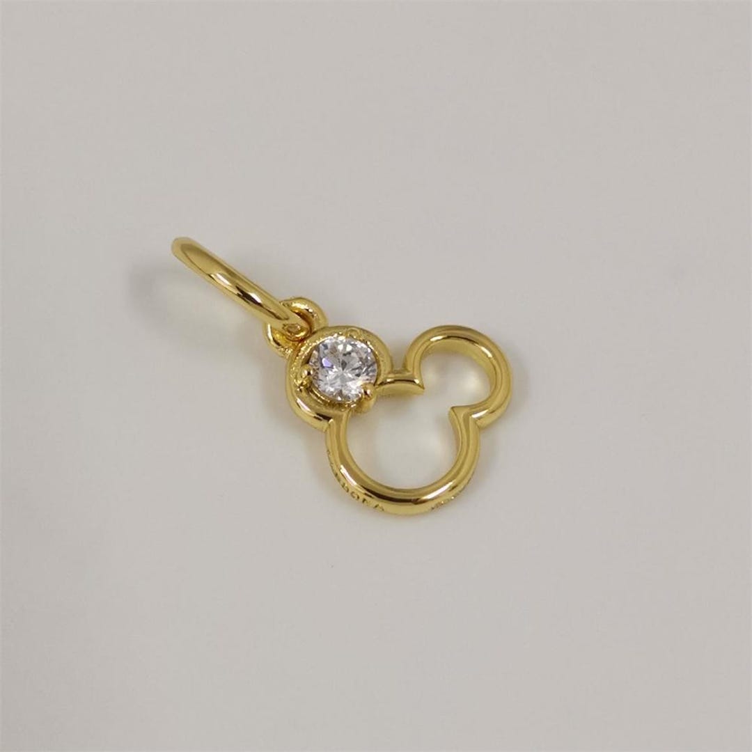 Pandora Mickey Mouse Silhouette Lab-grown Diamond Dangle Charm - Etsy