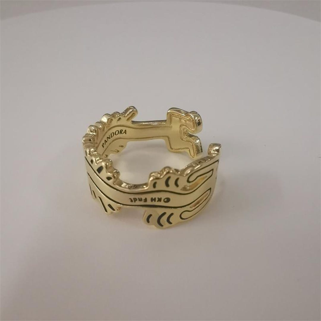 New Keith Haring™ X Pandora Wavy Figure Open Ring - Etsy