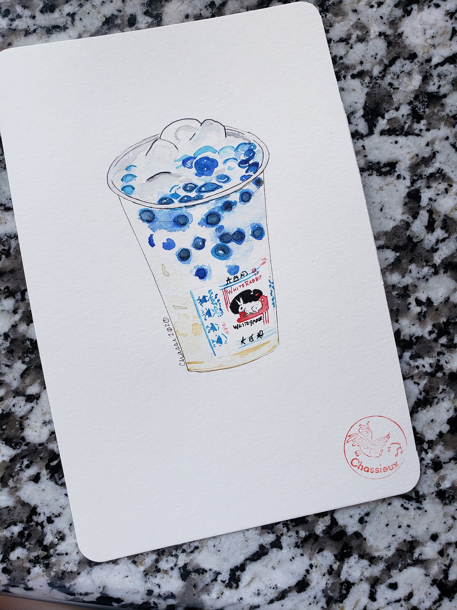 Boba Tea Sticker, White Rabbit, White Rabbit Boba Tea Sticker, Cute ...