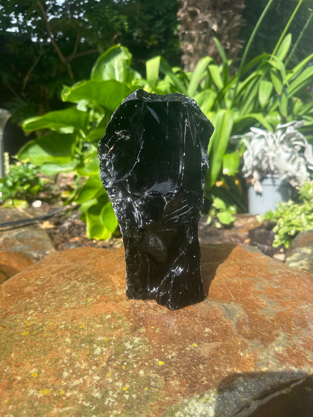 Obsidian Raw Natural Cut Base Tower Free Form Extra Large - Etsy