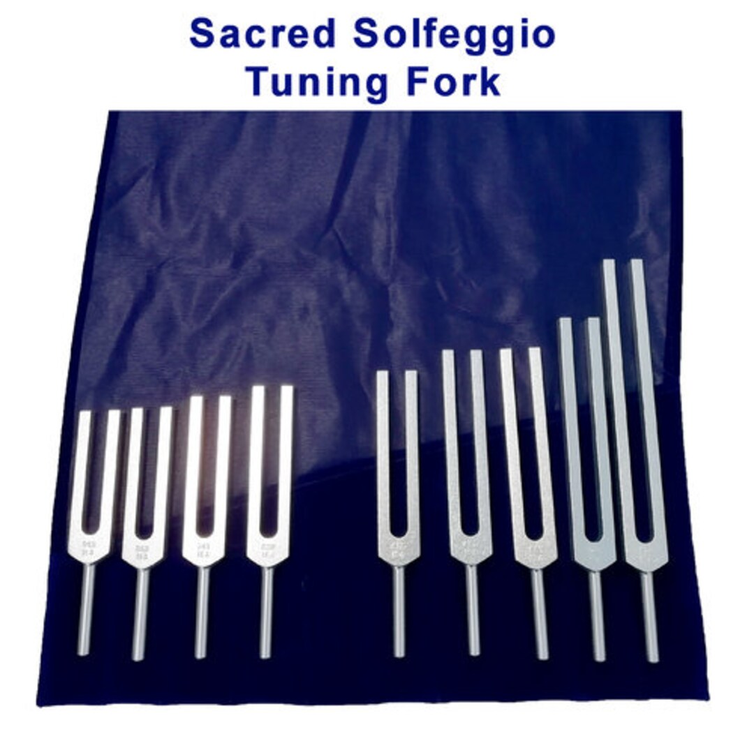 Sacred Solfeggio Tuning Fork Set 9 Forks - Etsy