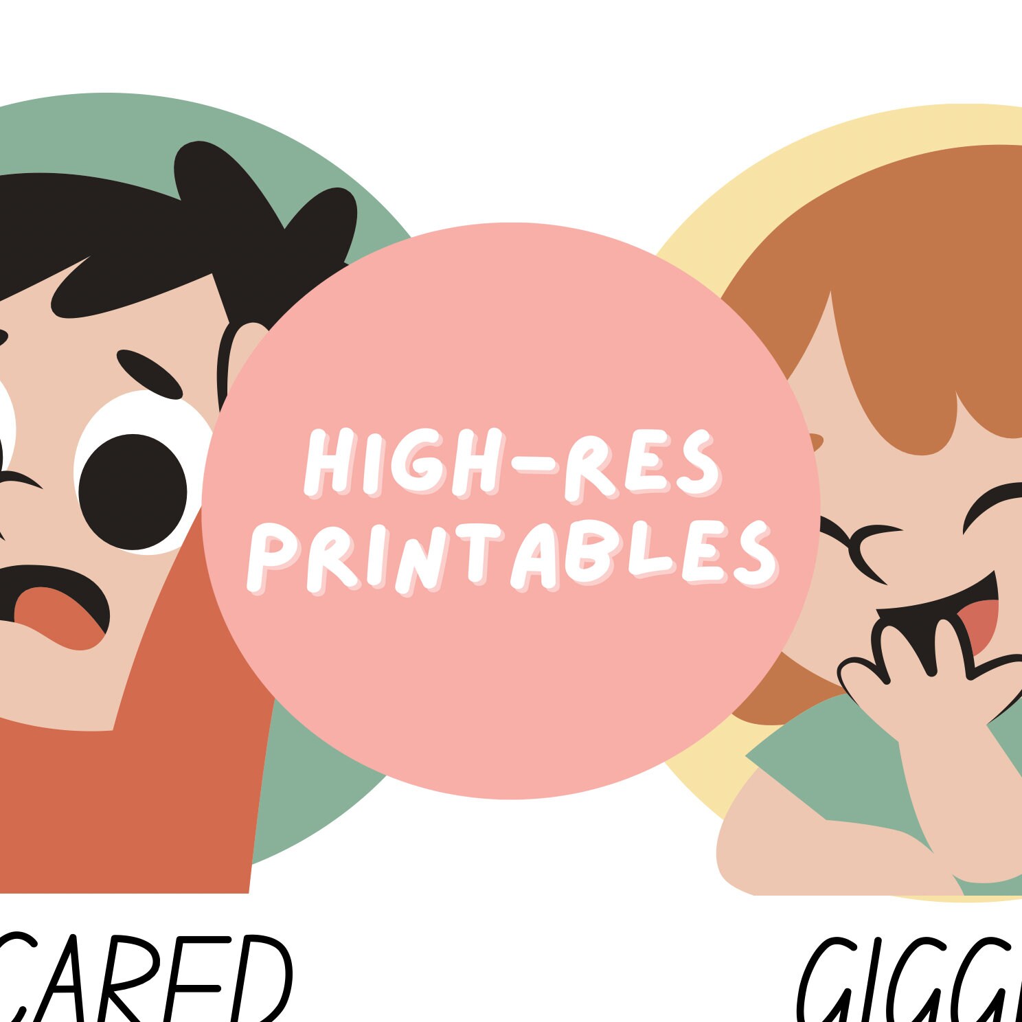 Emotions Chart for Young Children Printable for Home and School Use ...